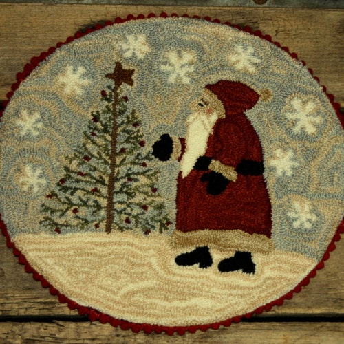 PDF Downloadable Punch Needle Pattern Topping the Tree by - Etsy