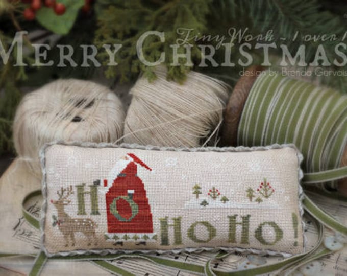 Primitive Cross Stitch Pattern Merry Christmas - Etsy