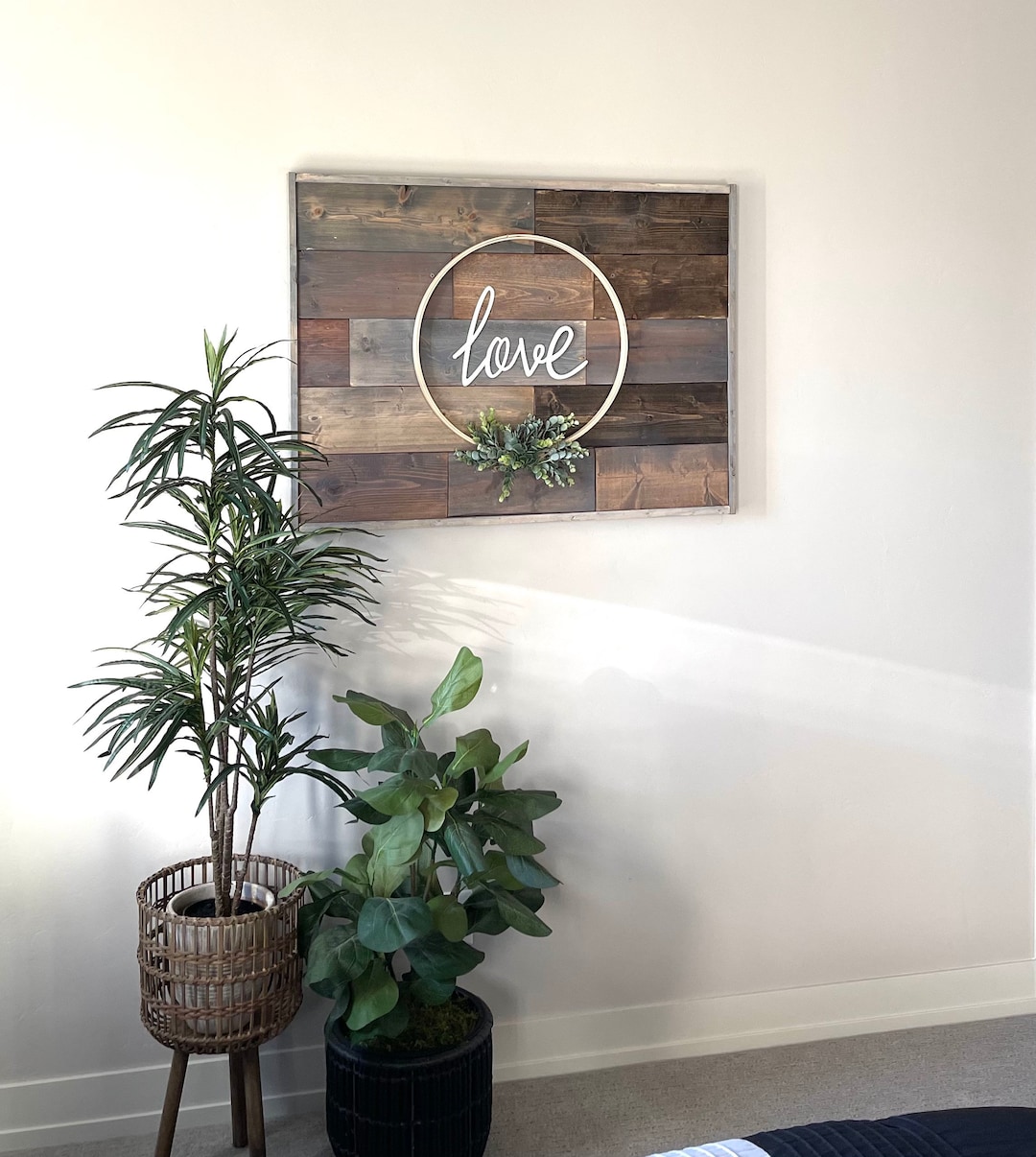 Rustic Love Sign, Bedroom Decor, Farmhouse Decor, Reclaimed Wood. - Etsy