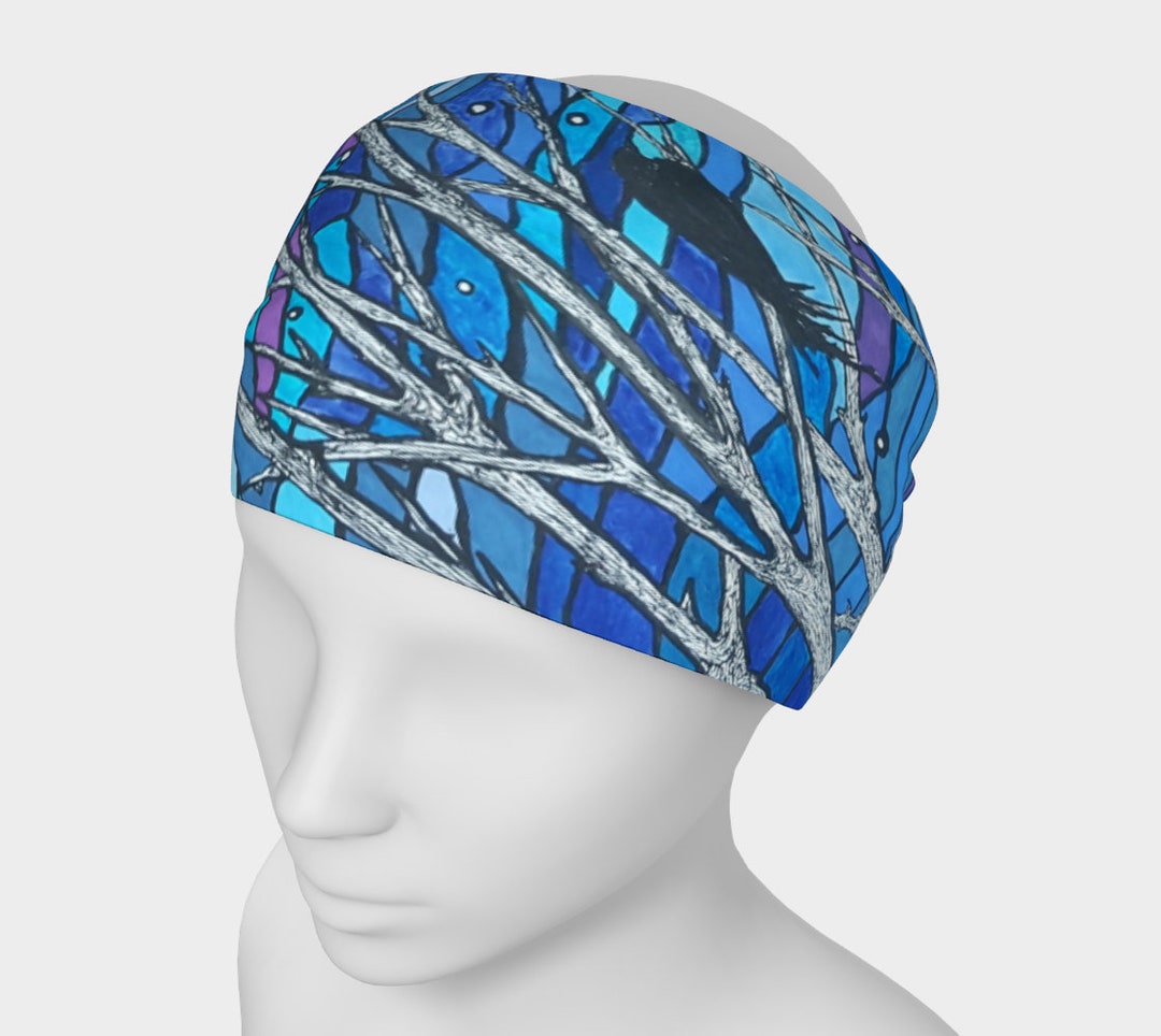 Head Wear- Headband With "ravens" Design - Etsy