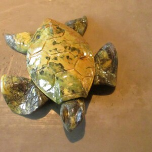 Carved Soap Stone Turtle Hawk Bill Turtle Ocean Nature Home Decor ...