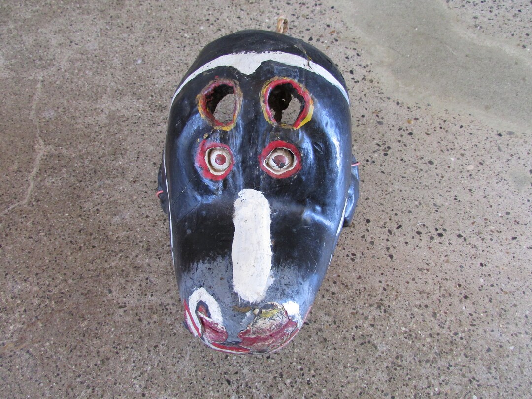 Vintage Monkey Devil Dance Mask Alta Vera Paz Guatemala Mico Dance ...