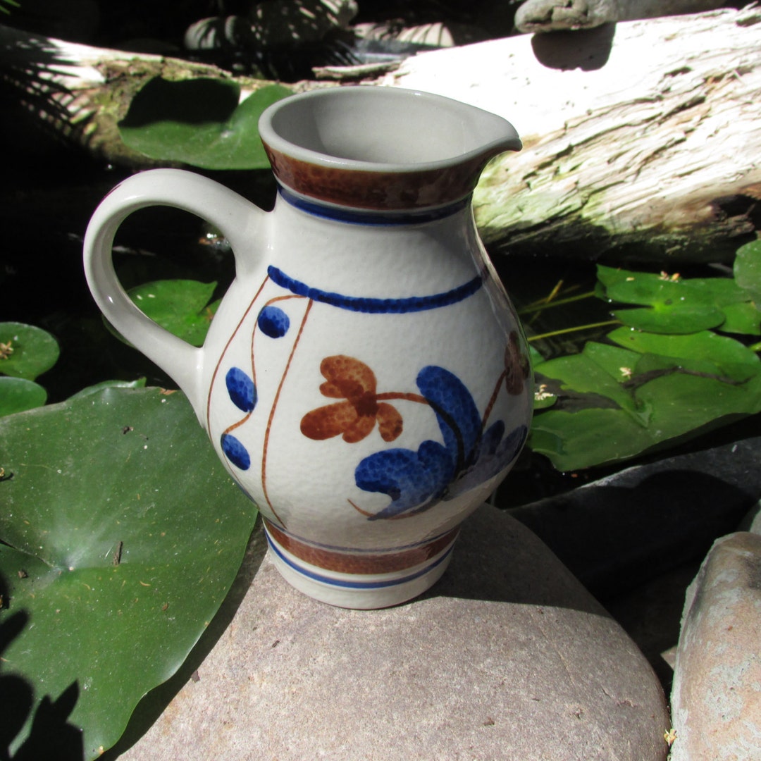 Schwandorf Handgemalt Pottery Pitcher Bavaria Germany - Etsy