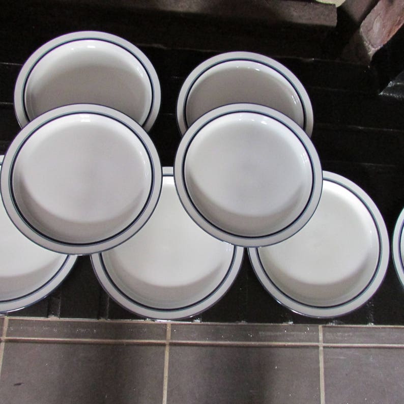 Dansk Bistro Blue and White Plate Christianshavan Series Neils ...