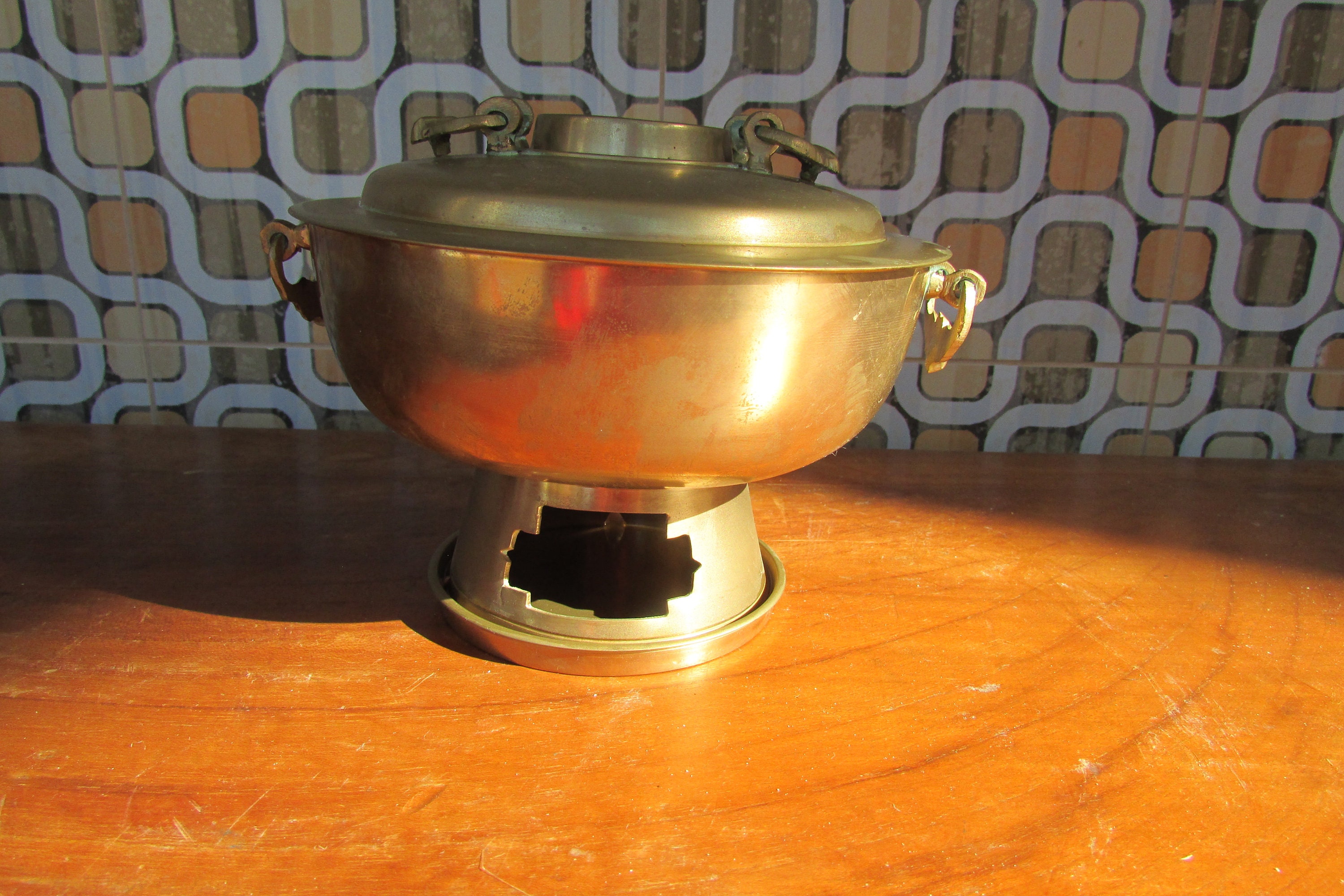 Pots & Pans Vintage Brass Hot Pot South Korea Coal Burning Hot Pot ...