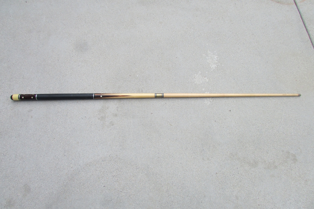Vintage Yanez Pool Que in Case Mother of Pearl Inlaid Wood Canadian ...