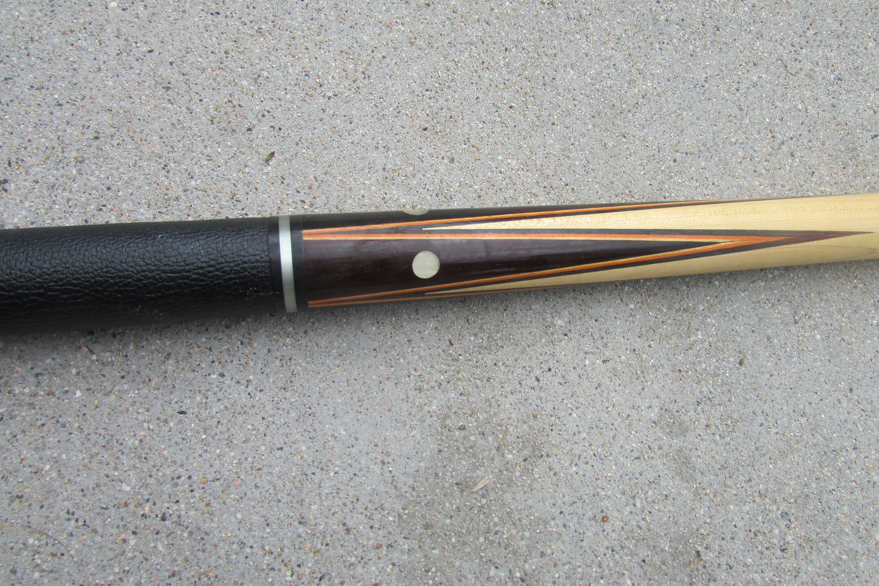 Vintage Yanez Pool Que in Case Mother of Pearl Inlaid Wood Canadian ...