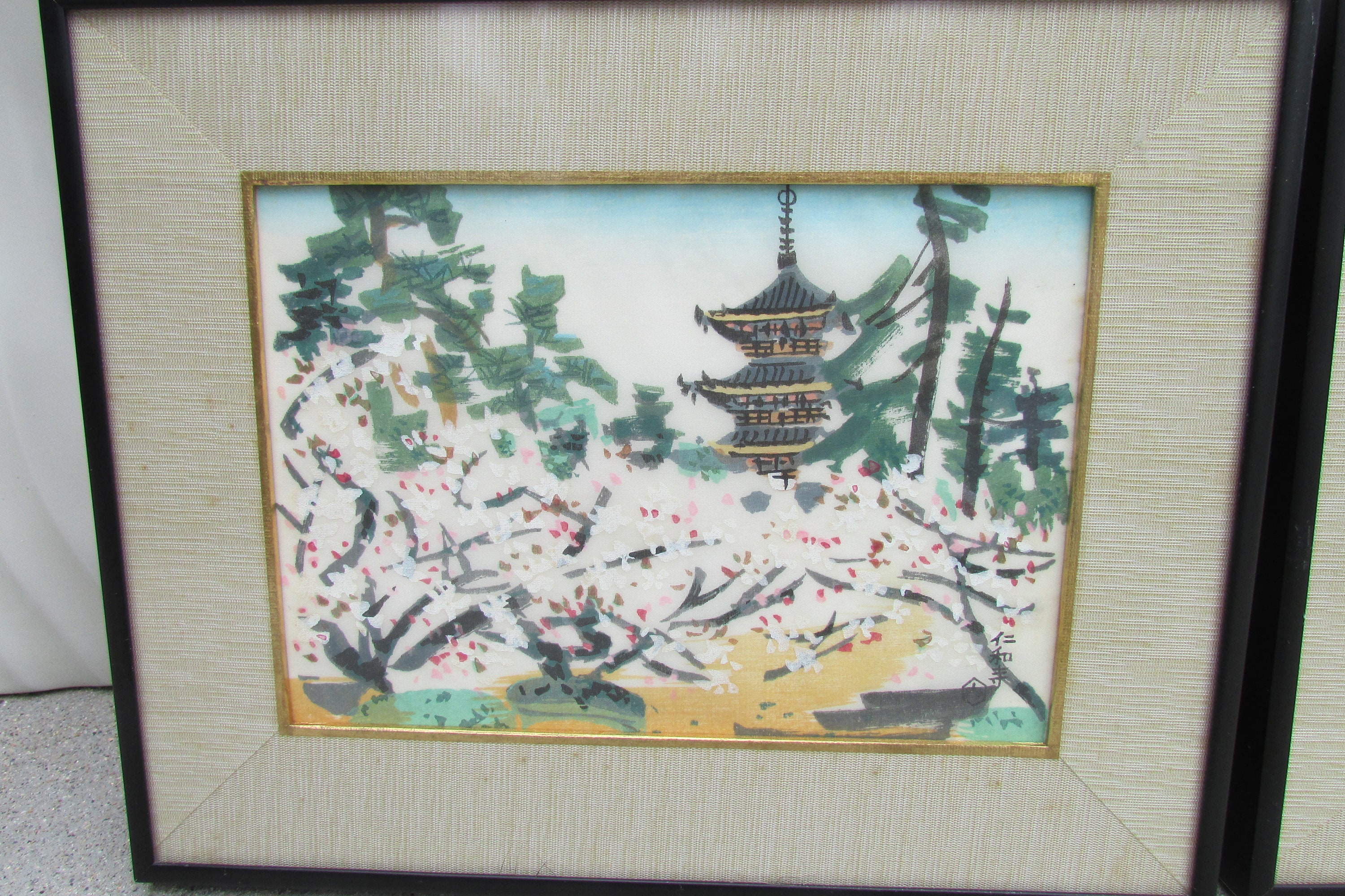Uchida Art Co Kyoto Famed Wood Block Prints Set of 2 Japanese Wood ...