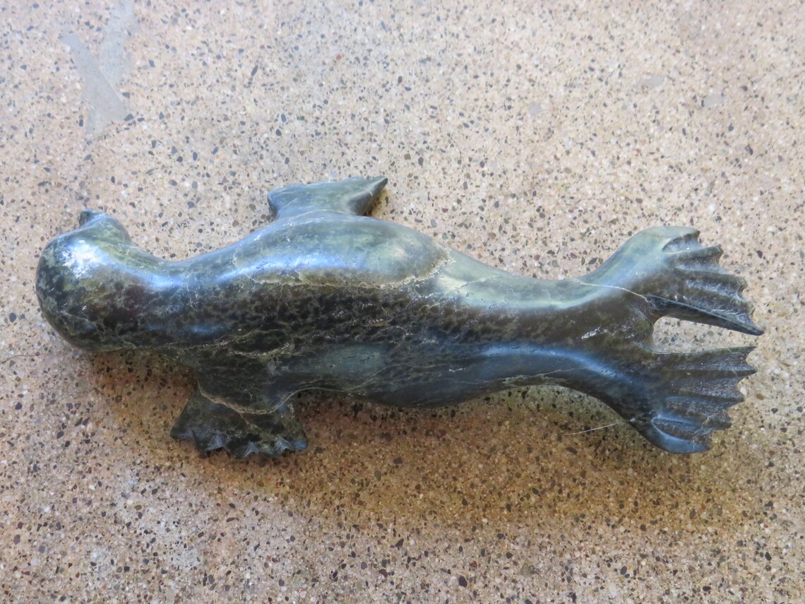 Noah Nowdlah Uluit Carved Seal Sculpture - Etsy