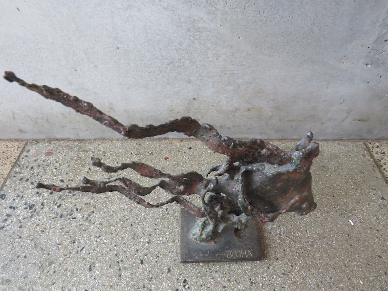 Mike Bucha Welded Bronze Fish Sculpture Contemporary Art Angel Fish ...