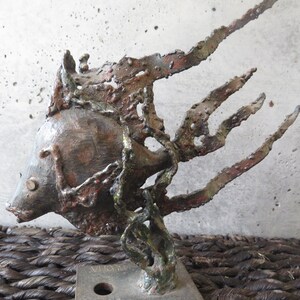 Mike Bucha Welded Bronze Fish Sculpture Contemporary Art Angel Fish ...