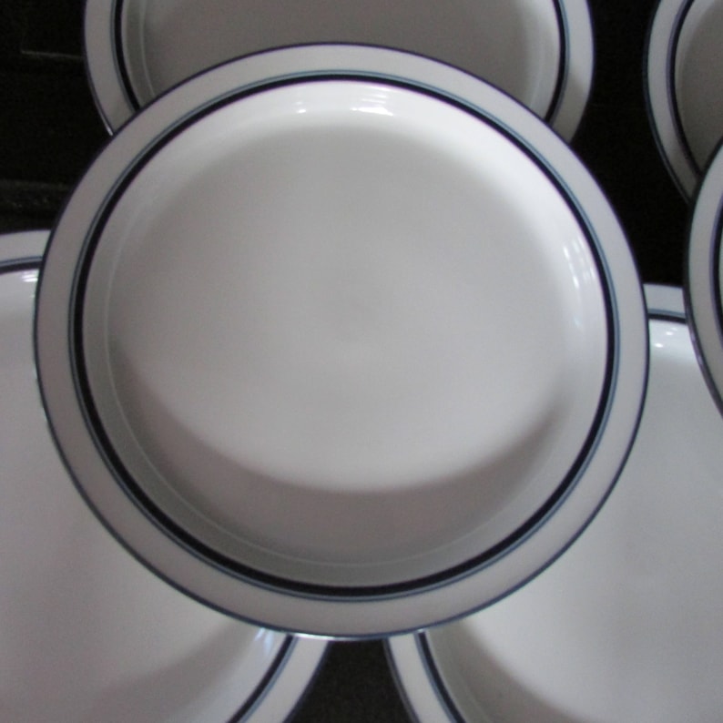 Dansk Bistro Blue and White Plate Christianshavan Series Neils ...
