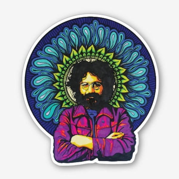 Jerry Garcia Decal - Etsy
