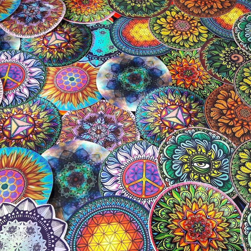 Sacred Geometry Sticker - Etsy