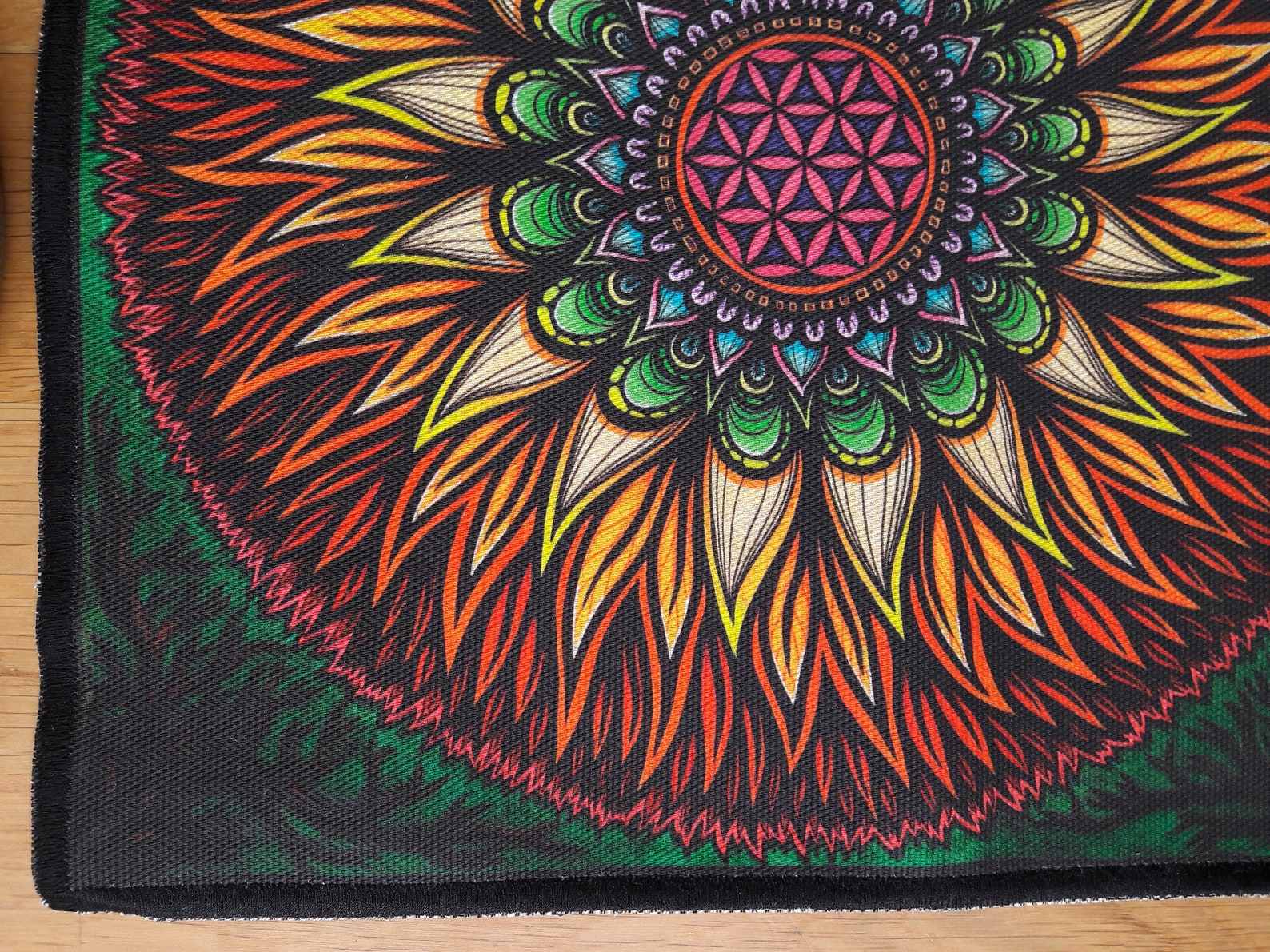 XL Boho Hippie Art Patch. 11.6 Inch 29.5 Cm Canvas Fabric - Etsy