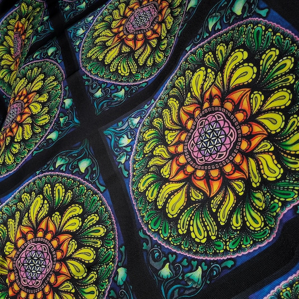 Mandala Fabric - Etsy