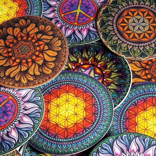 Sacred Geometry Sticker - Etsy