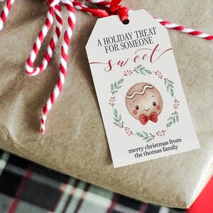 Editable Christmas Gift Tags, Gingerbread Man Gift Tag Printable ...