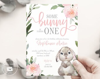 Bunny Party Invitation | Etsy