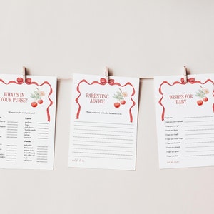 Cherry Baby Shower Game Bundle, Printable Cherry Party Games, Cherries ...