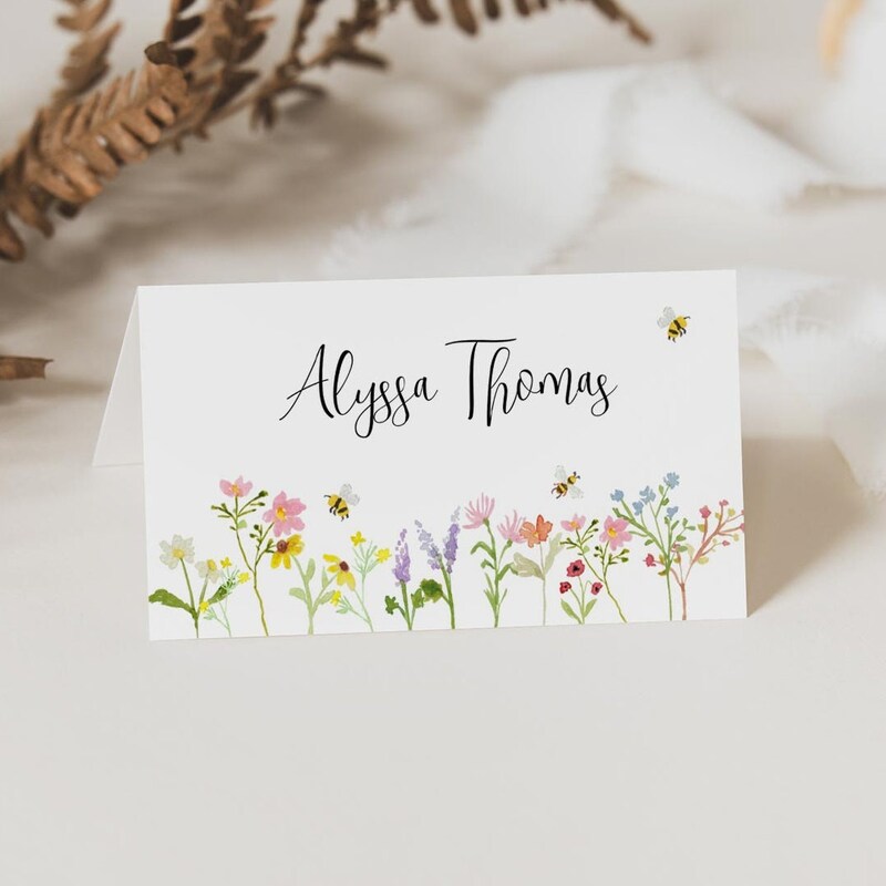 Spring Place Cards - Etsy