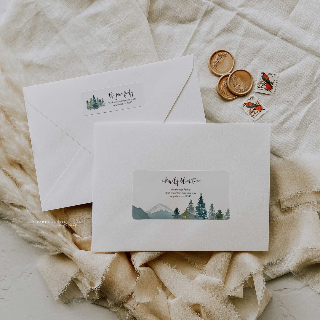 Adventure Envelope Address Labels, Printable Envelope Labels With ...