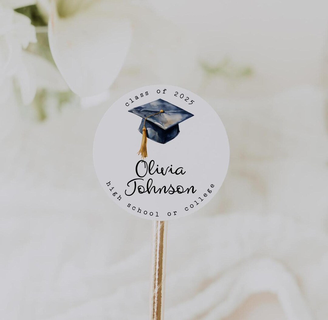 Personalized Graduation Stickers, Graduation Envelope Seals, Graduation ...