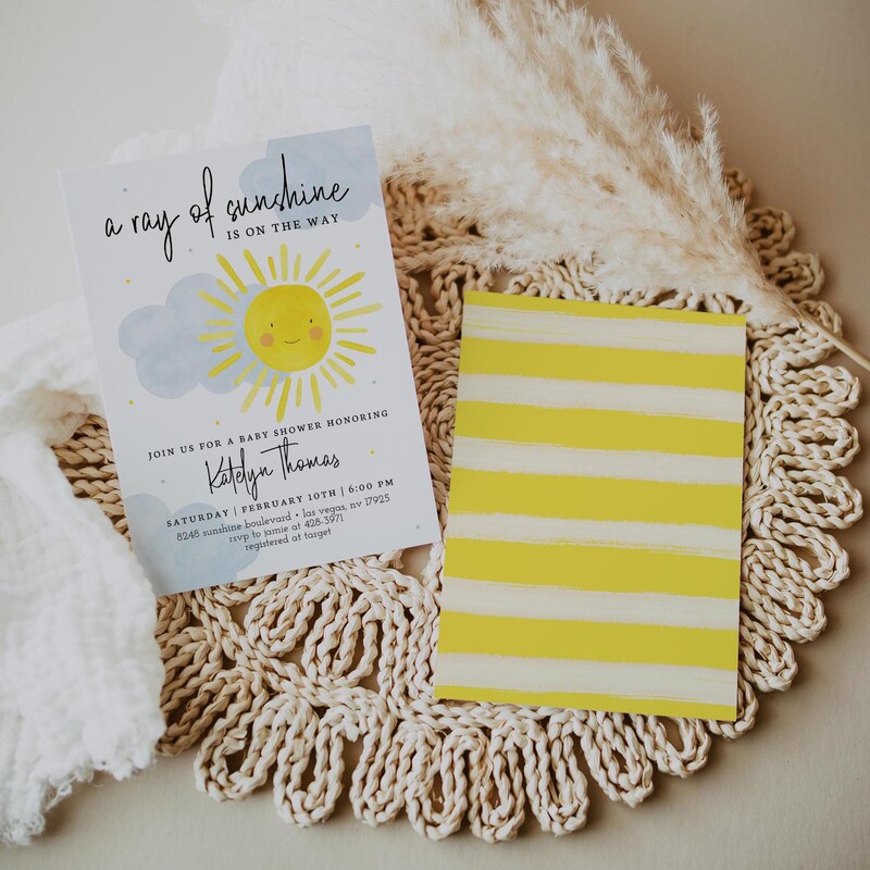Sunshine Invitation - Etsy