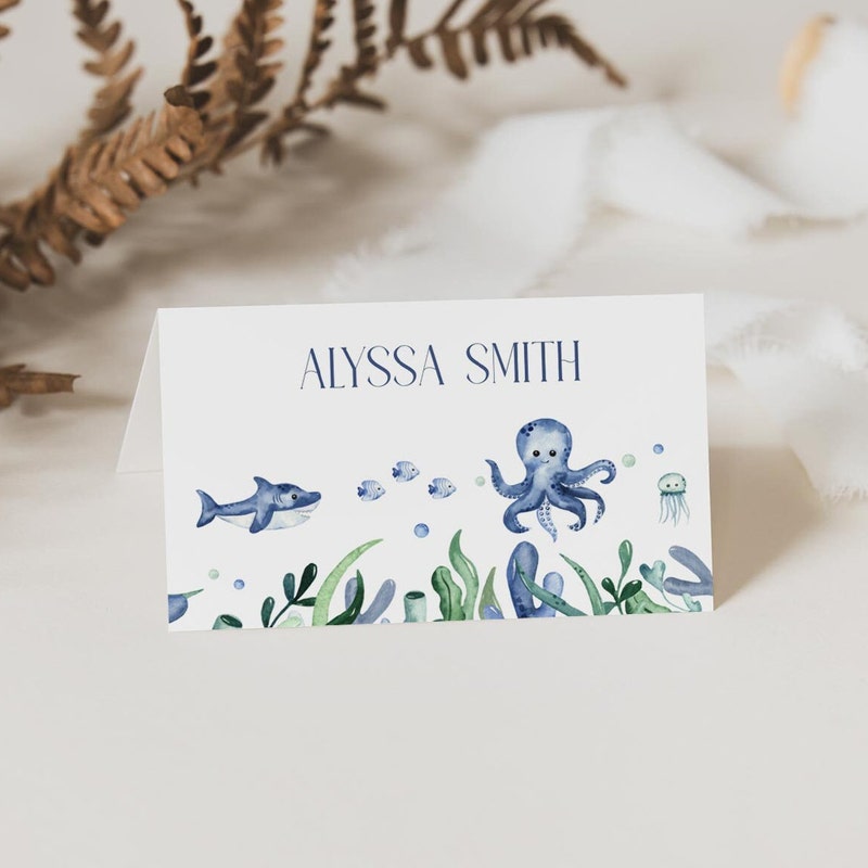 Under the Sea Food Labels - Etsy