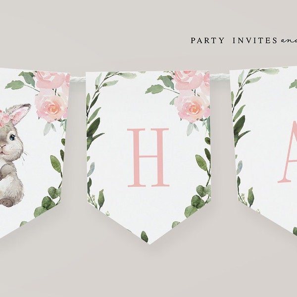 Bunny Banner - Etsy