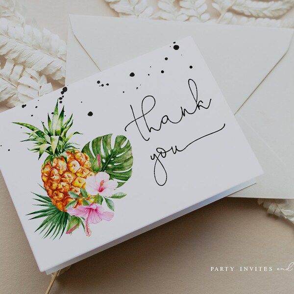 Pineapple Thank You - Etsy