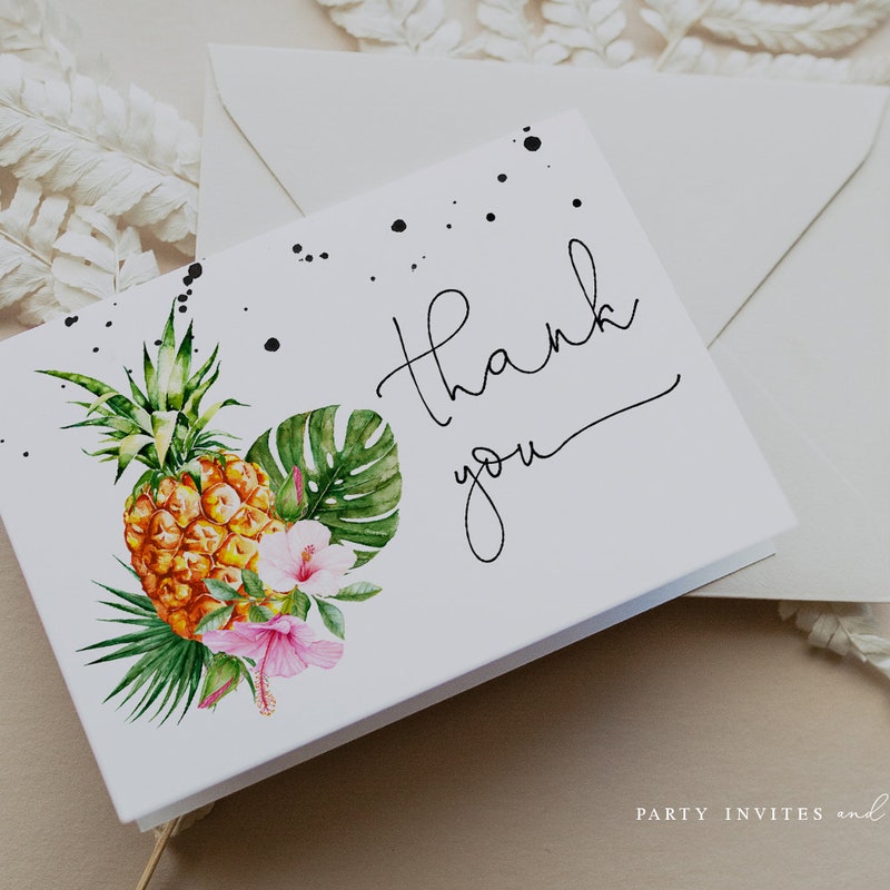 Pineapple Thank You - Etsy