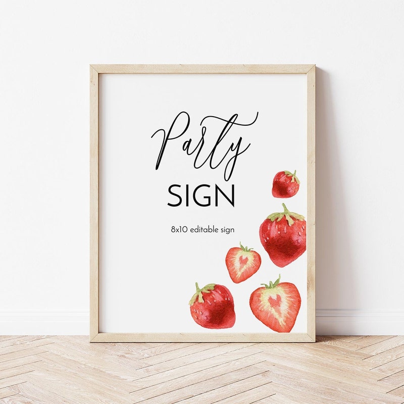 Strawberry Signs - Etsy