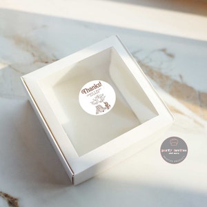 Modern Desert Landscape Baby Shower Favor Stickers | Western Themed ...
