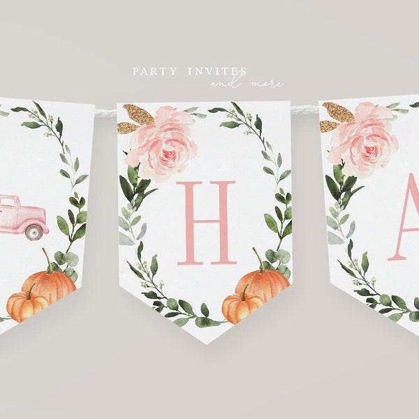 Fall Birthday Banner - Etsy