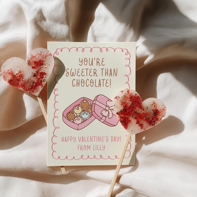Preppy Treat Themed Valentine's Day Classroom Cards, Printed and ...