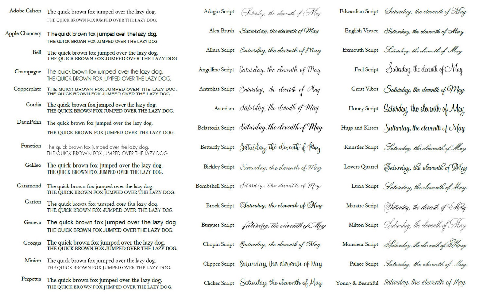 PRINTED Wedding Ceremony Program, Custom, Long Tea Length, Order of ...