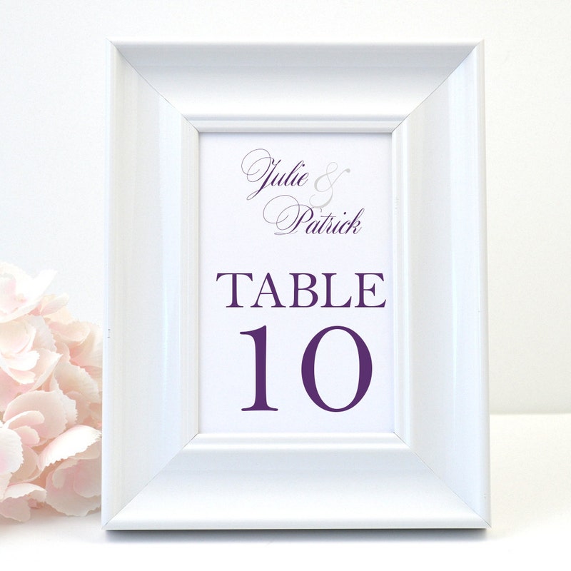 Formal Table Number - Etsy