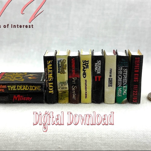 Miniature Open Book Pages Set of 15 1:12 Scale Downloadable - Etsy