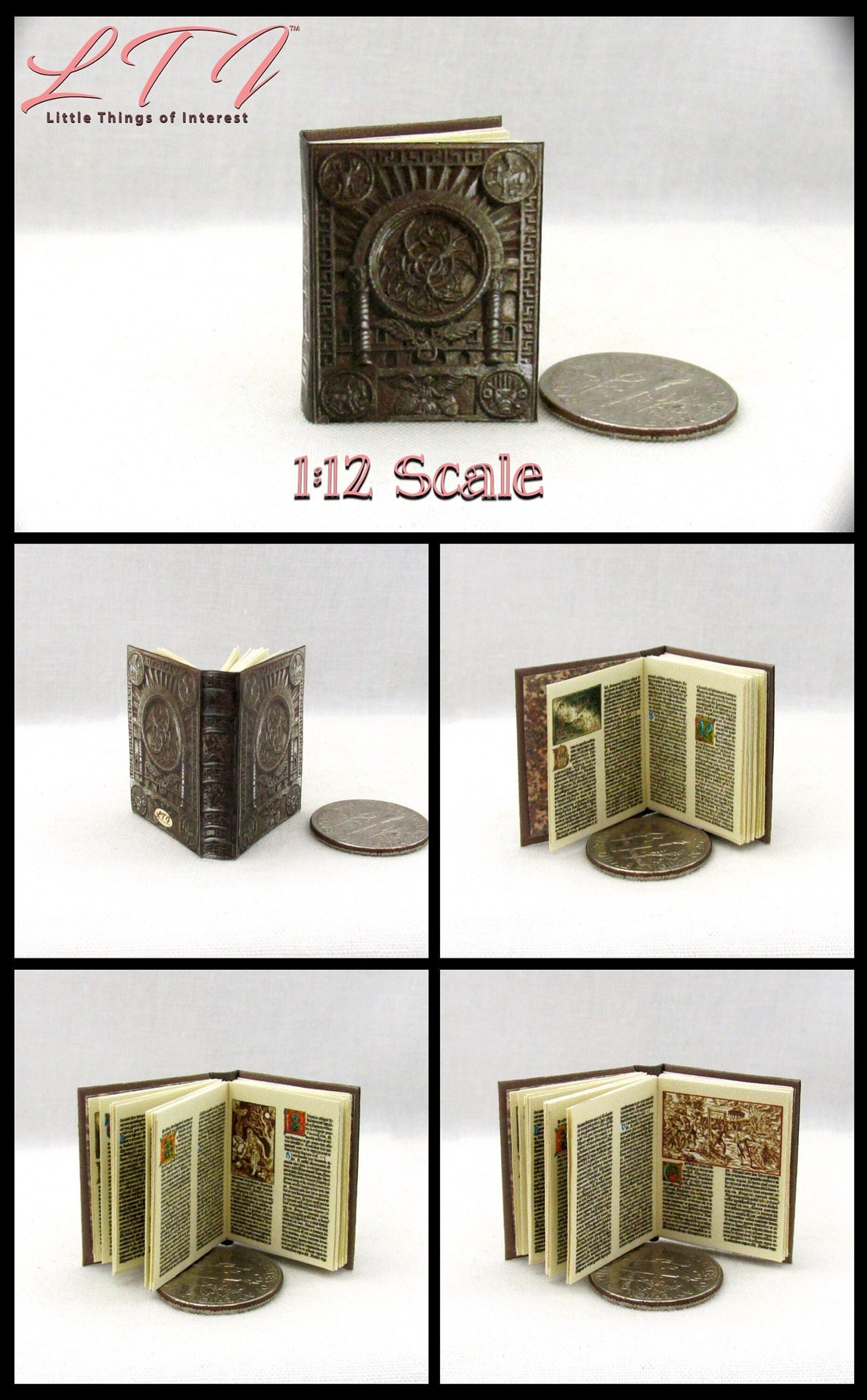 OCCIDO LUMEN 1:12 Scale Miniature Dollhouse Illustrated Hard Cover Book ...