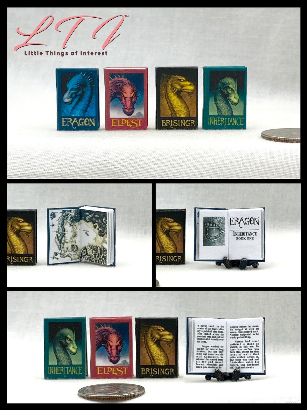 ERAGON the INHERITANCE CYCLE Set 4 1:12 Scale Miniature Dollhouse ...