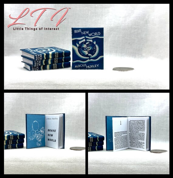 1:6 Scale BRAVE NEW WORLD Miniature Playscale Readable Book | Etsy