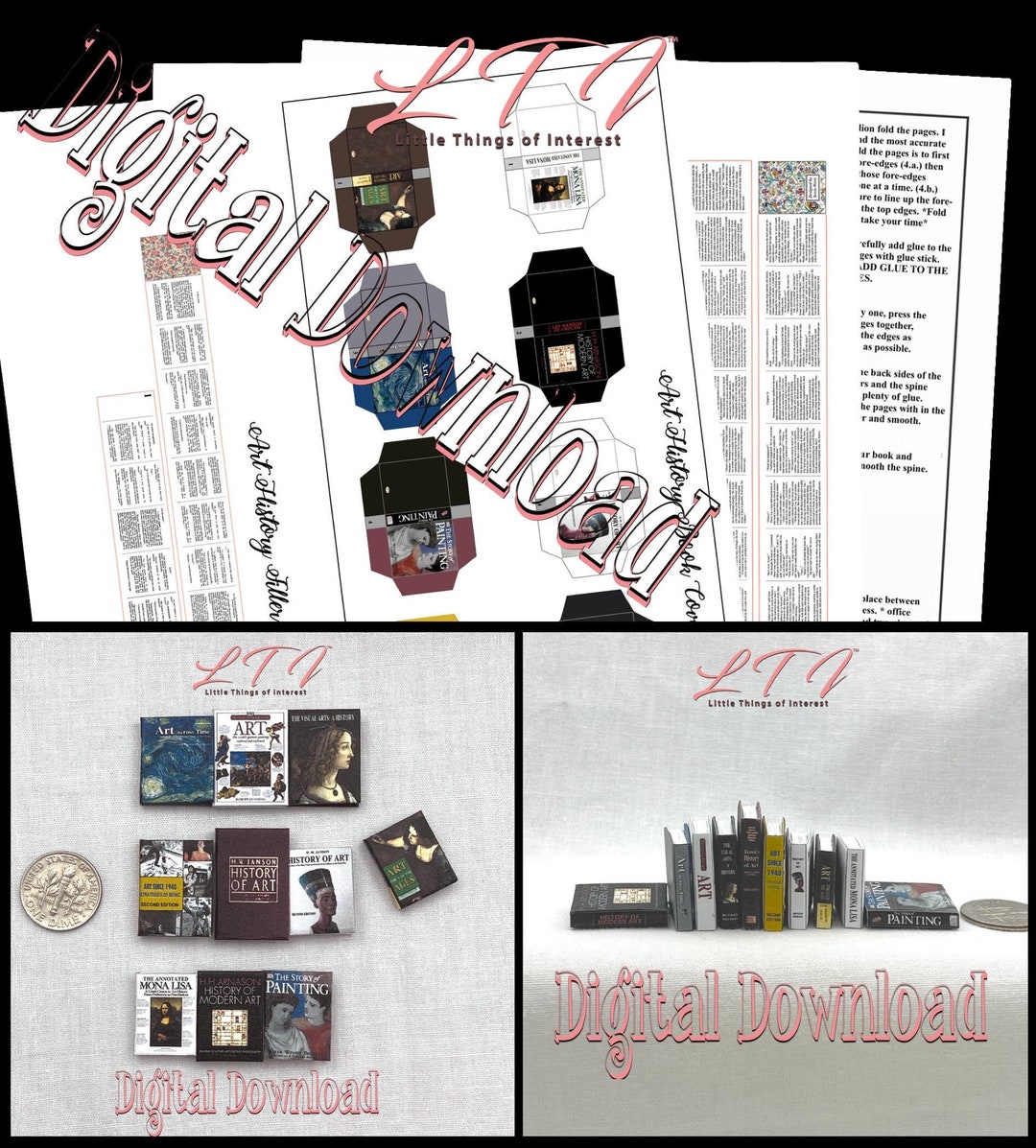Digital Download ART HISTORY BOOKS Set 10 Prop Books Download - Etsy
