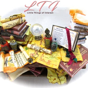 Kit 14 SCROLLS PAGES With Printed Pdf Instruction Tutorial in Miniature ...