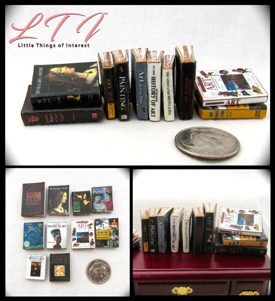 10 ART HISTORY Miniature Prop Books Set in 1:12 Scale - Etsy Canada