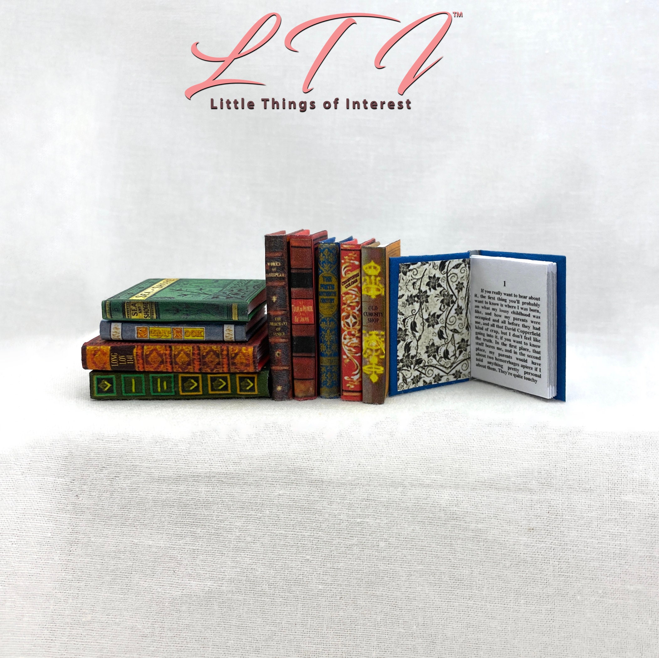 Digital Download 1:6 Scale VINTAGE STYLE PROP Books Download - Etsy