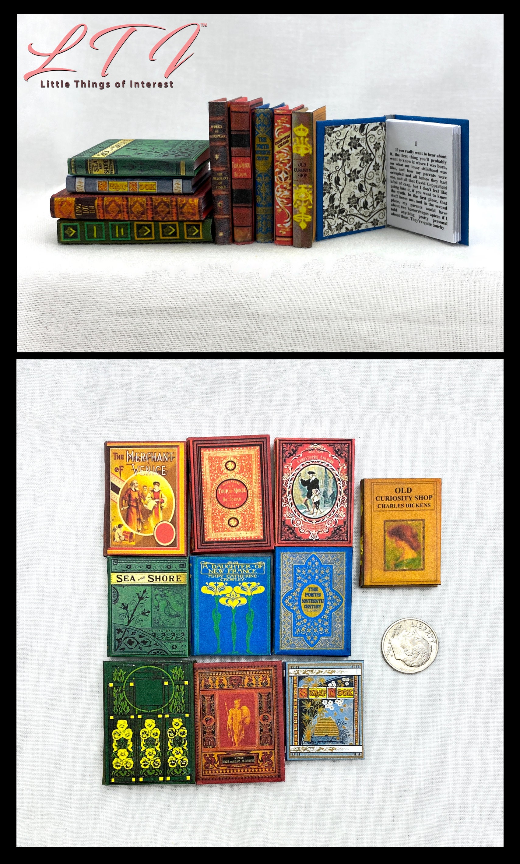 Digital Download 1:6 Scale VINTAGE STYLE PROP Books Download - Etsy