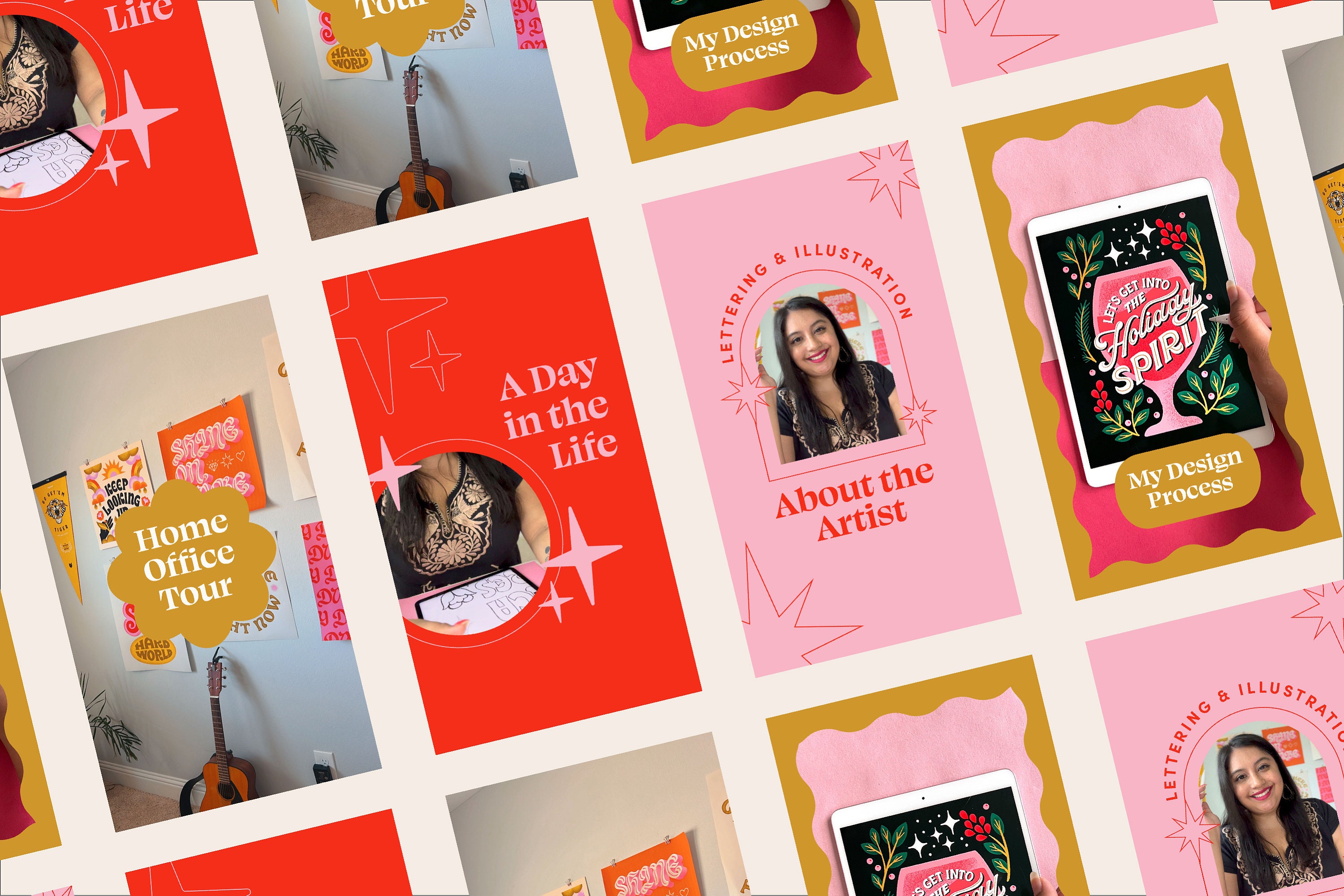 Adobe Express Instagram Reel Covers: Retro Social Media Templates (PDF ...