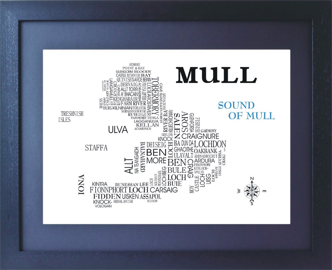 Mull Word Map - Etsy