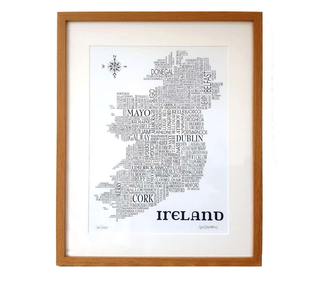 Irish Word Map - Etsy